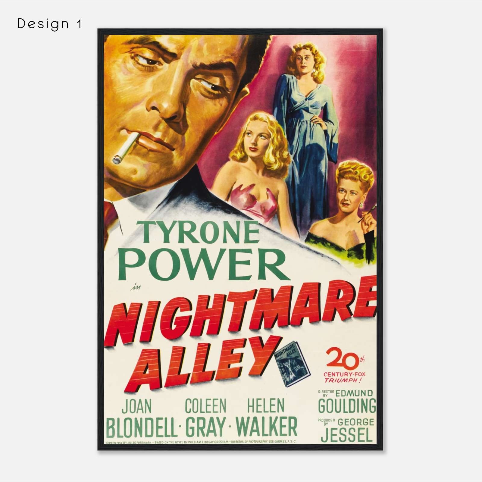 Nightmare Alley (1947) Movie Poster Print - Citiesbox