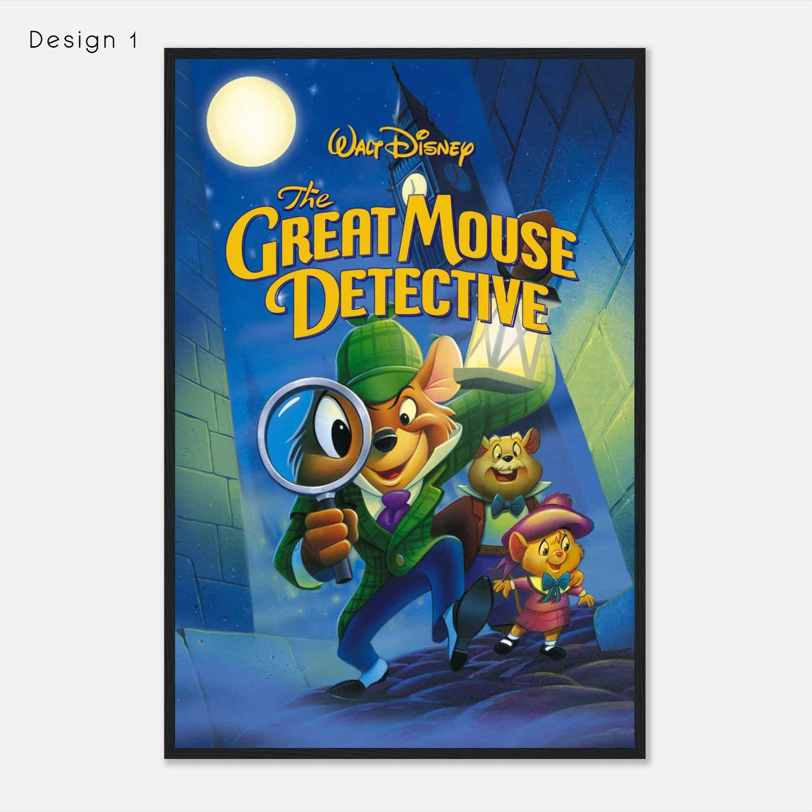 The Great Mouse Detective (1986) Movie Poster Print - Citiesbox