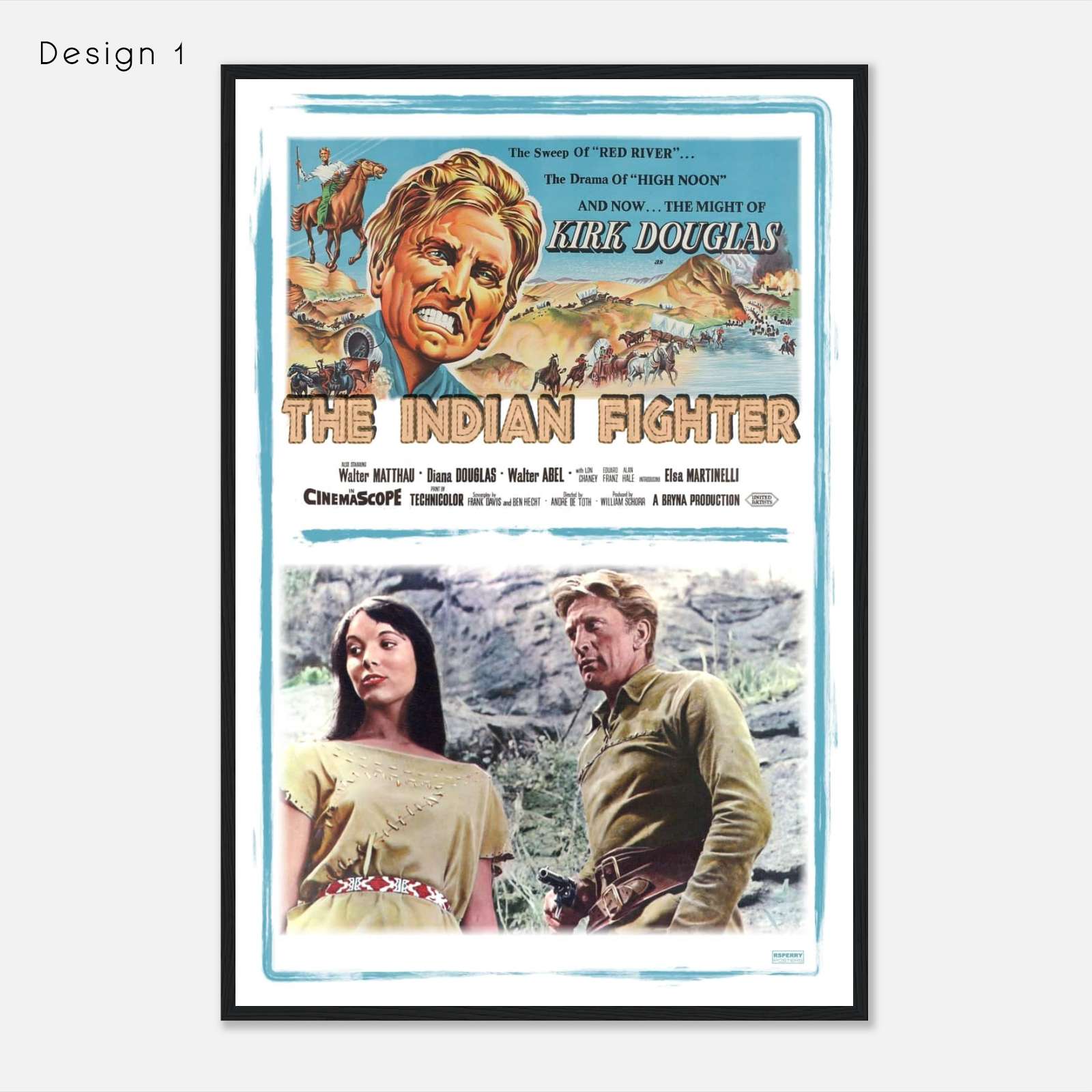 The Indian Fighter (1955) Movie Poster Print - Citiesbox
