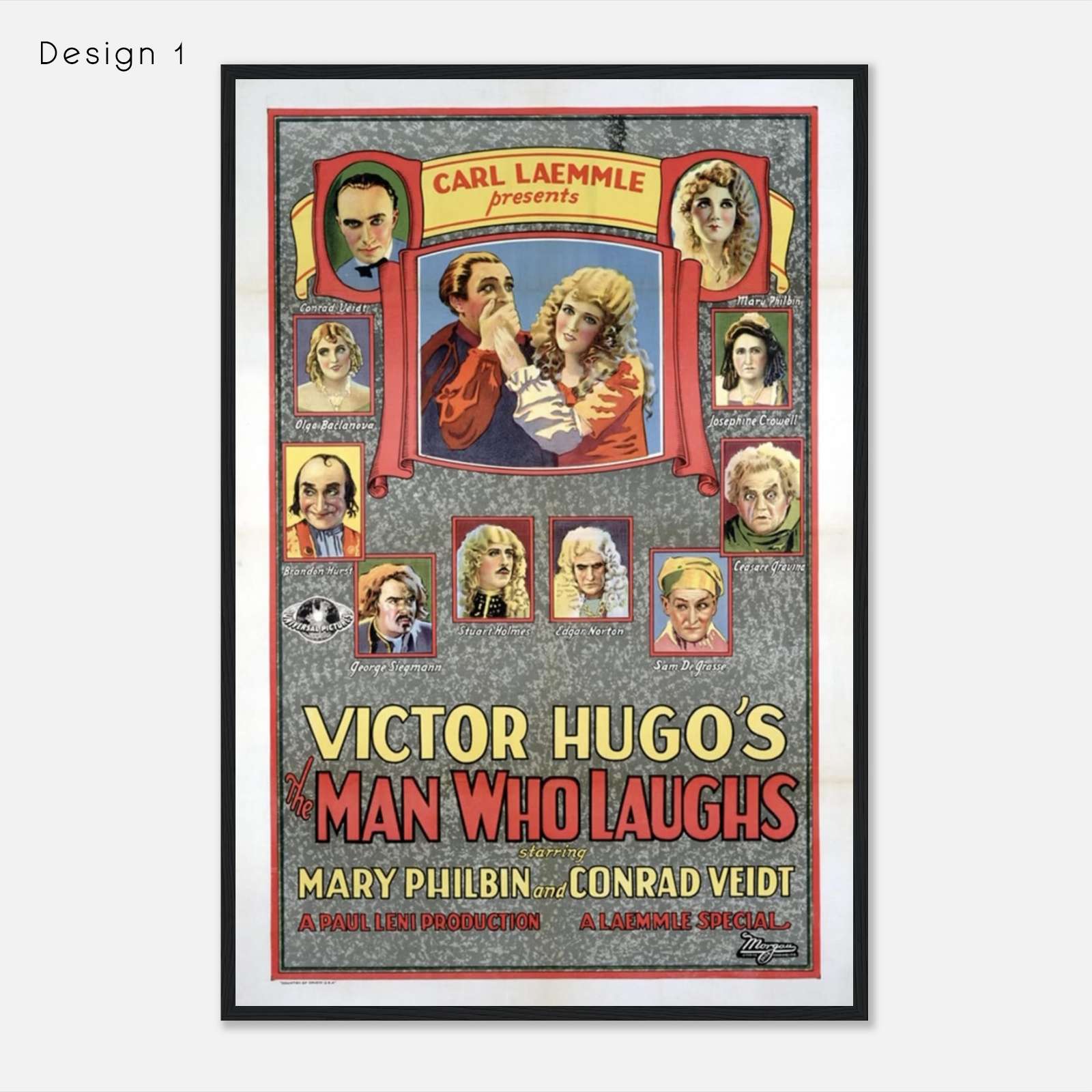 The Man Who Laughs (1928) Movie Poster Print - Citiesbox