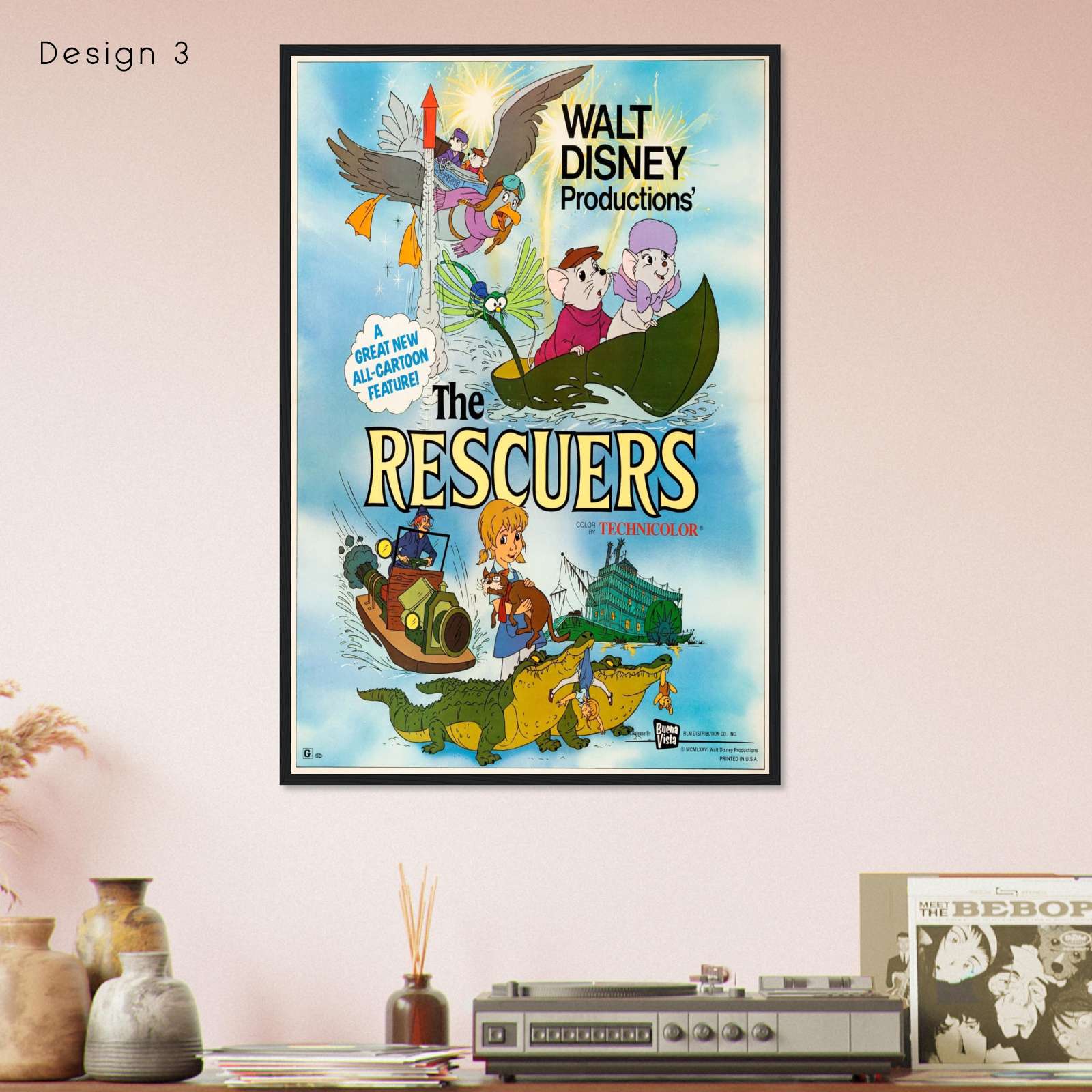 The Rescuers (1977) Movie Poster Print - Citiesbox