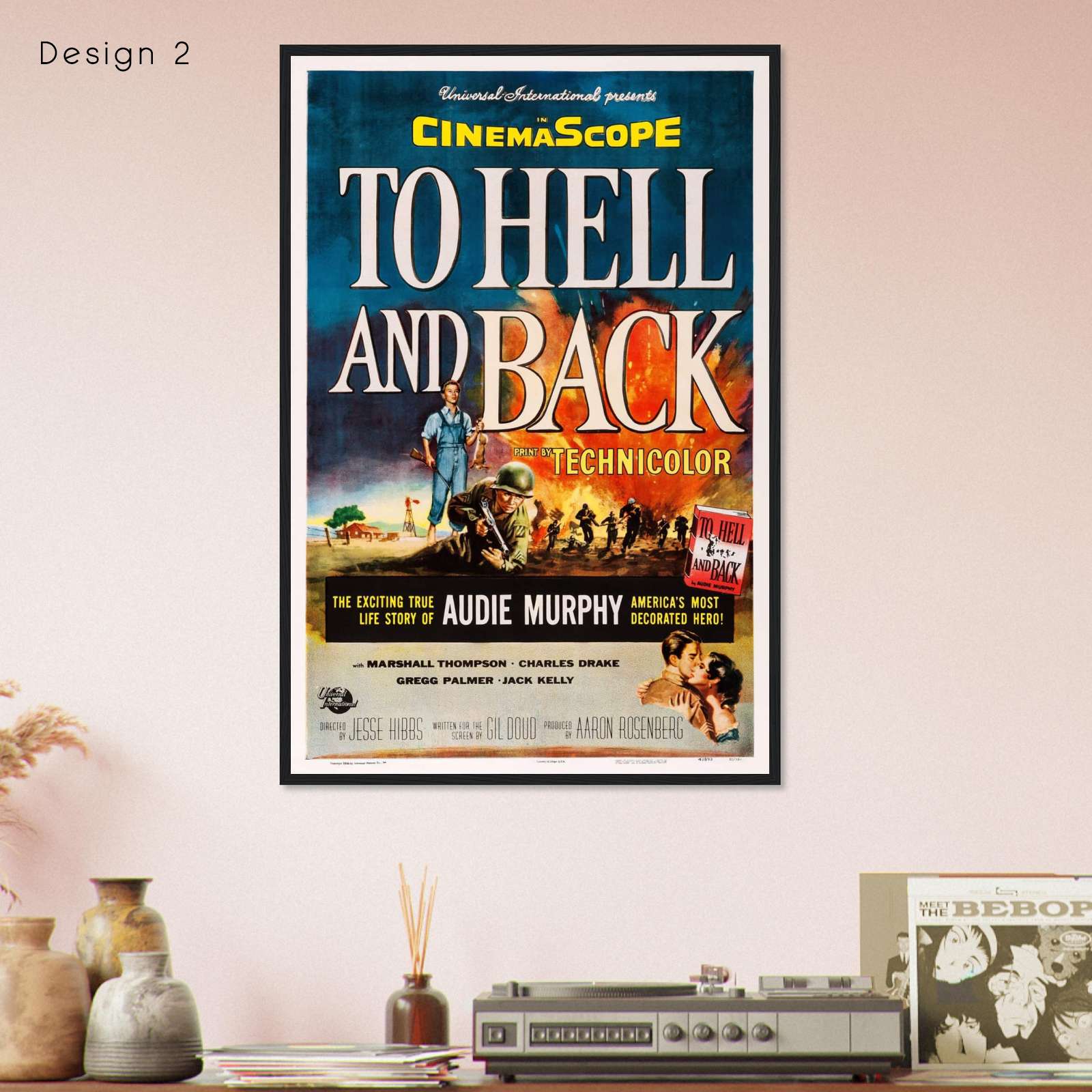 To Hell and Back (1955) Movie Poster Print - Citiesbox