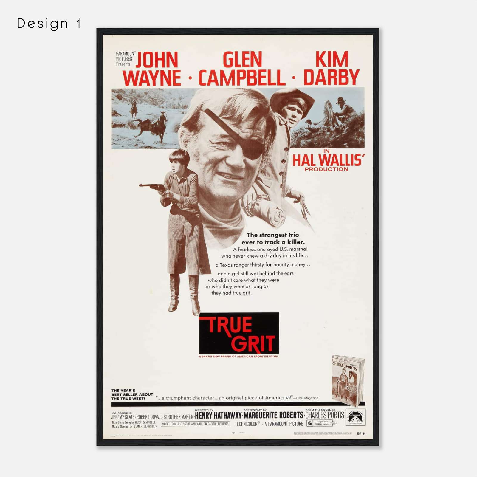 True Grit (1969) Movie Poster Print - Citiesbox