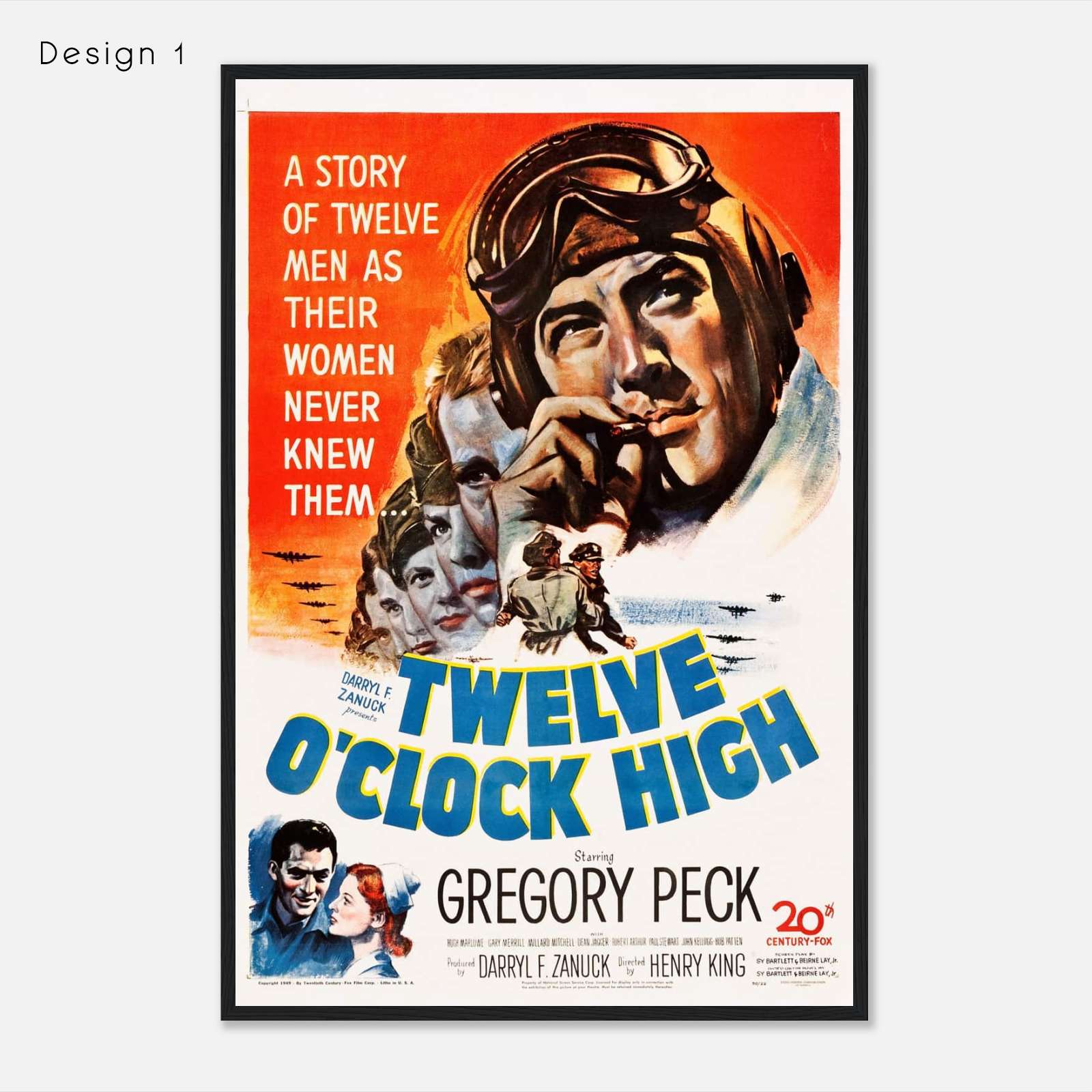 Twelve O'Clock High (1949) Movie Poster Print - Citiesbox