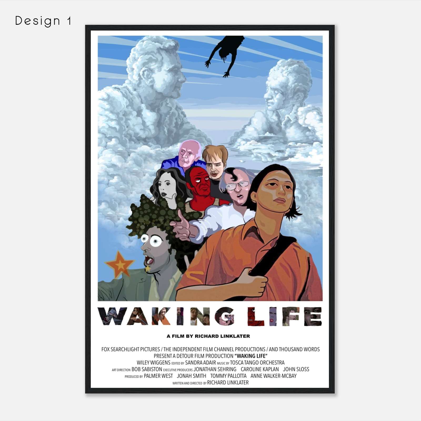 Waking Life (2001) Movie Poster Print - Citiesbox