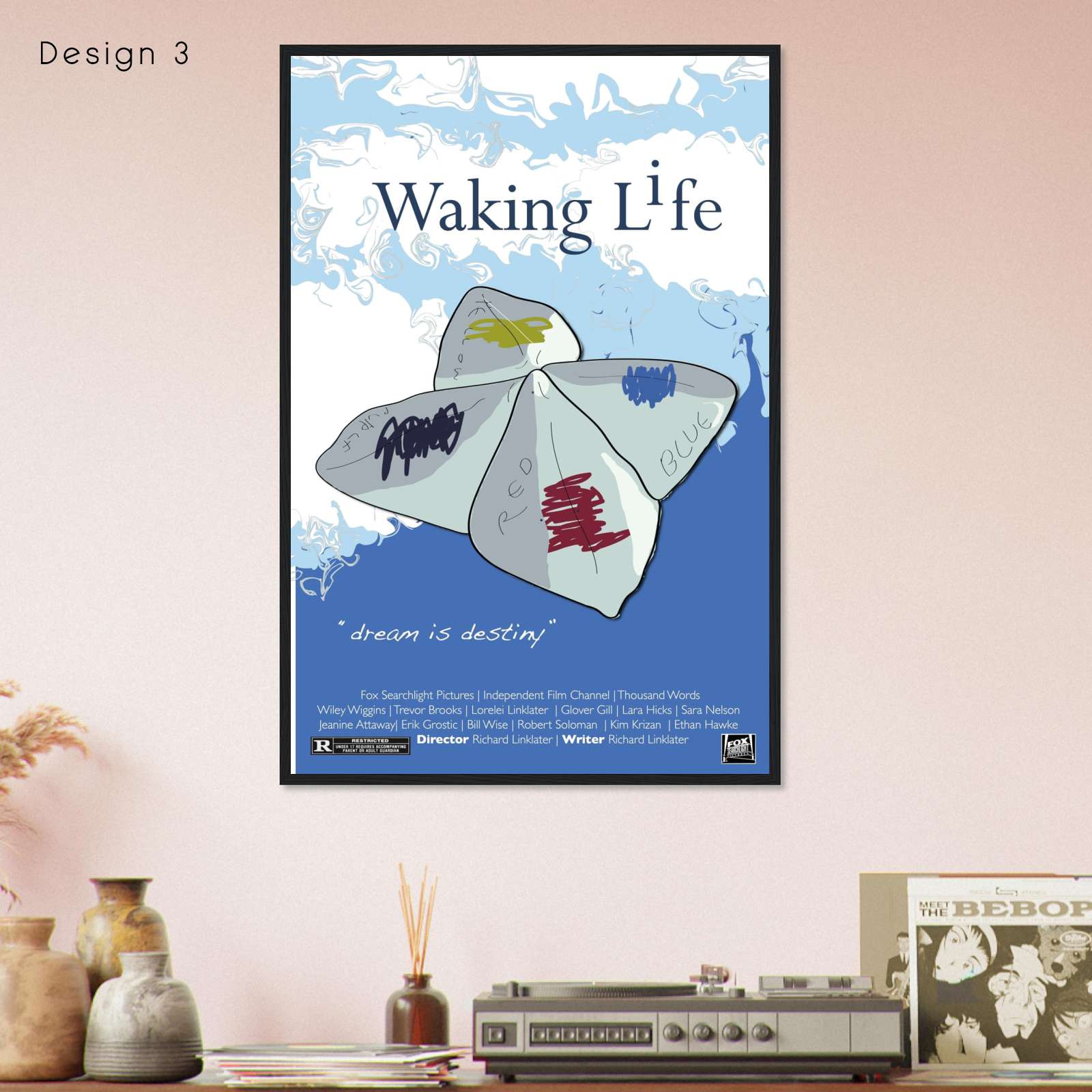 Waking Life (2001) Movie Poster Print - Citiesbox