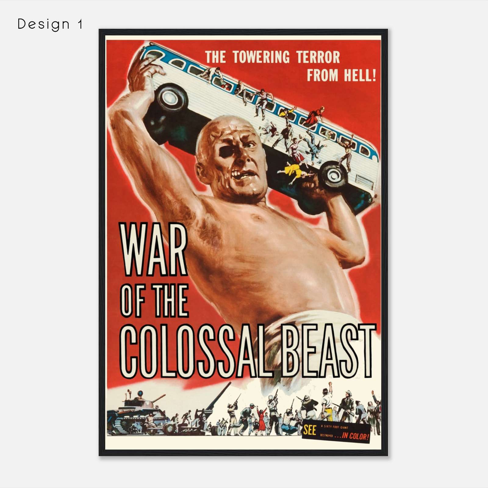 War of the Colossal Beast (1958) Movie Poster Print - Citiesbox