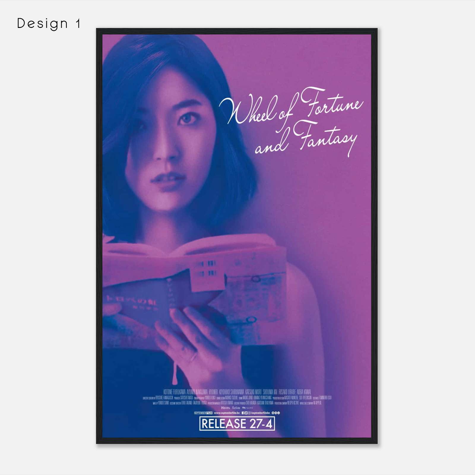 Wheel of Fortune and Fantasy (2021) Movie Poster Print - Citiesbox