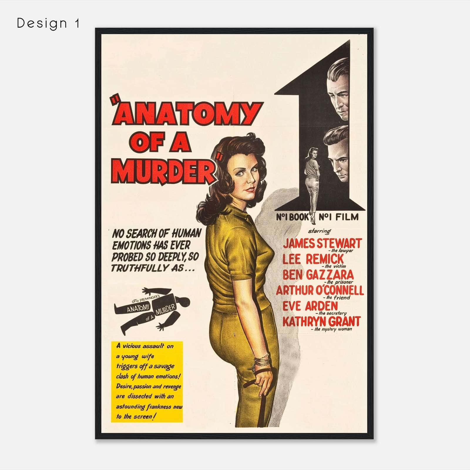 Anatomy of a Murder (1959) Movie Poster Print - Citiesbox