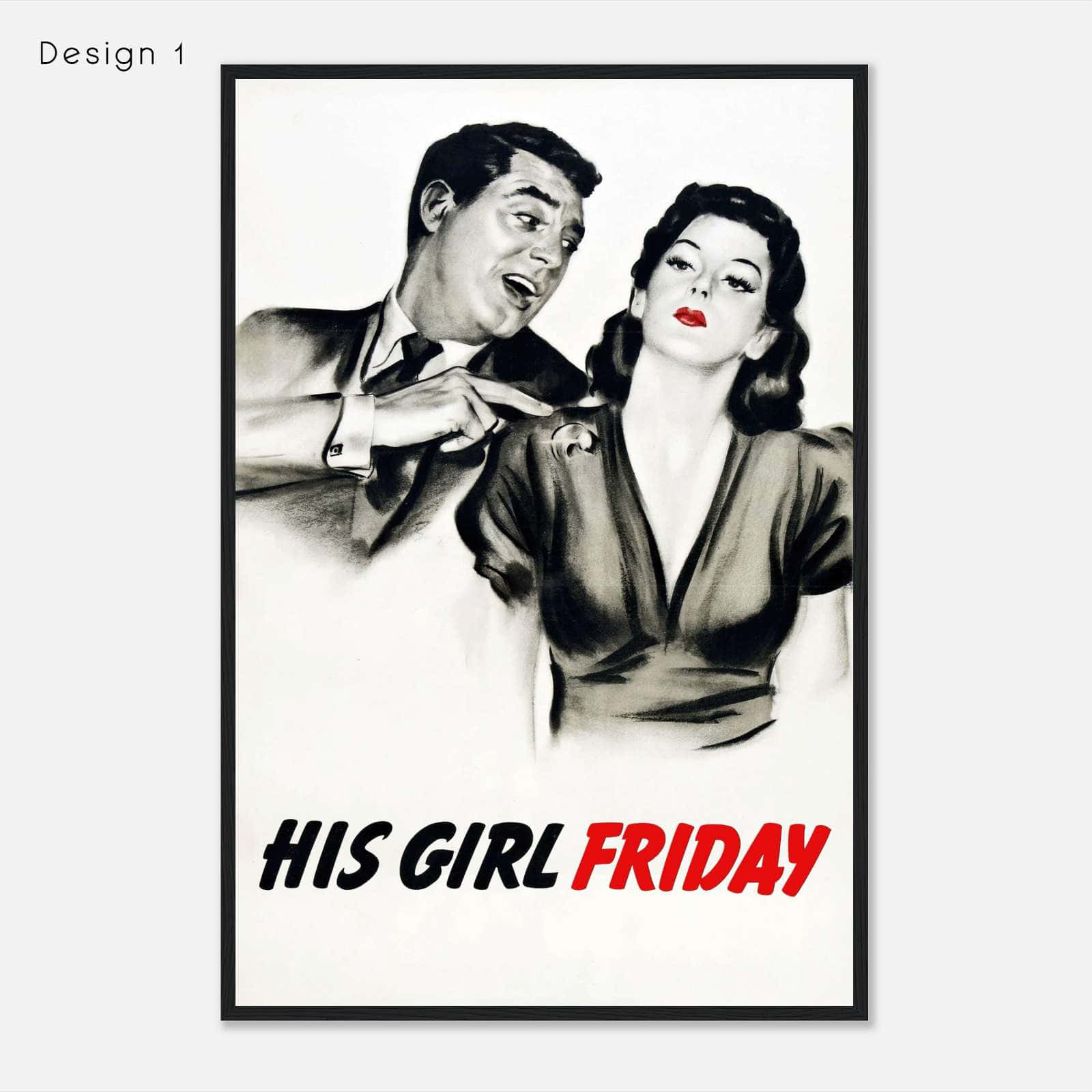 His Girl Friday (1940) Movie Poster Print - Citiesbox