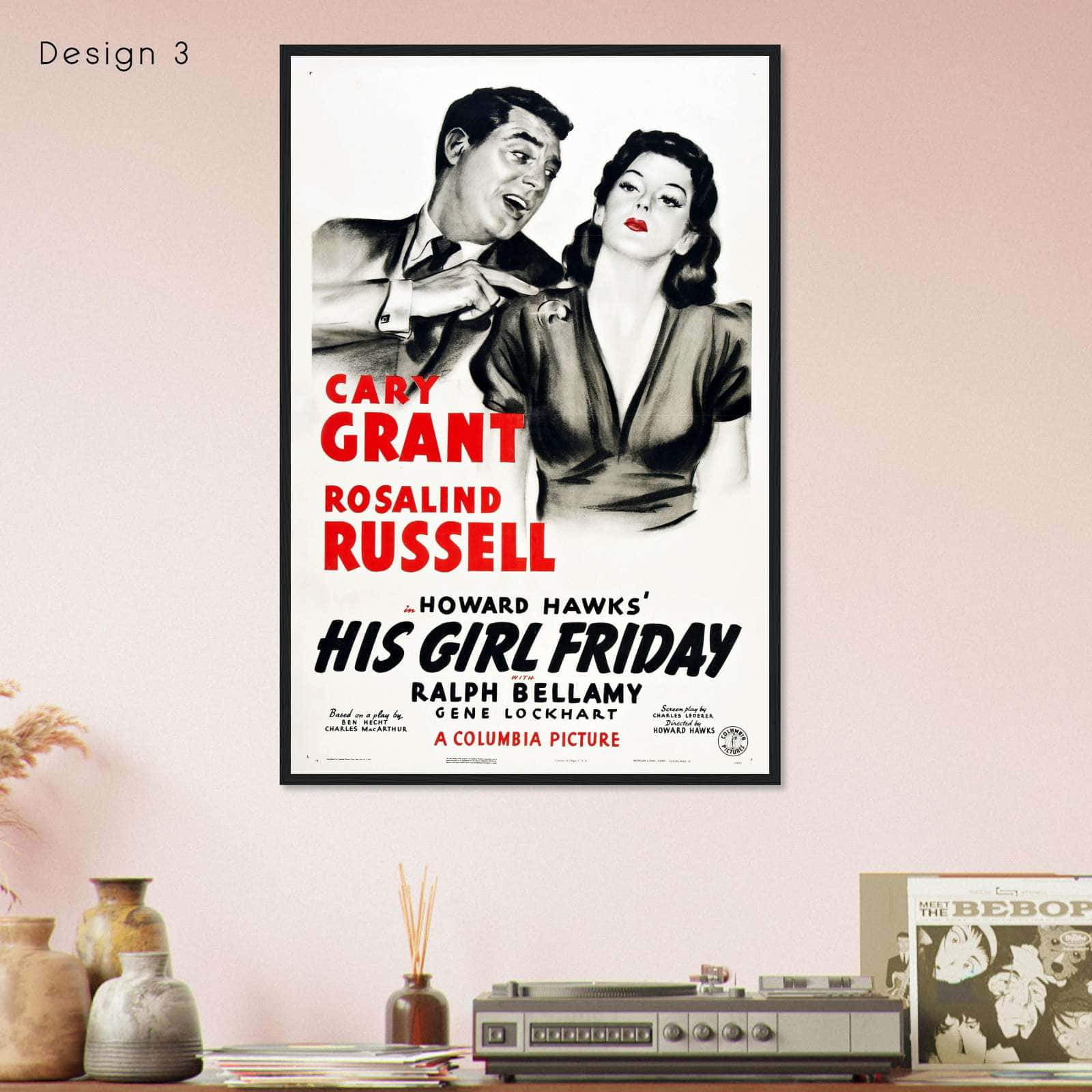 His Girl Friday (1940) Movie Poster Print - Citiesbox