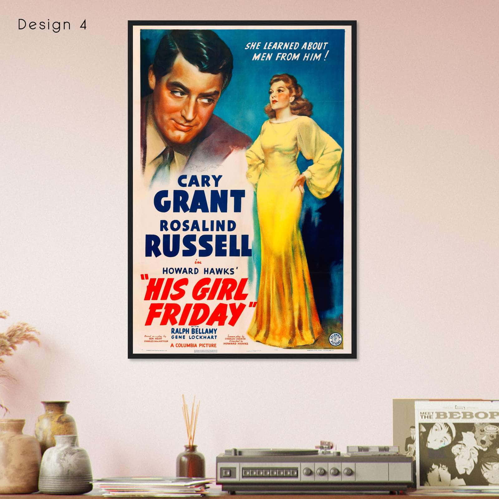 His Girl Friday (1940) Movie Poster Print - Citiesbox