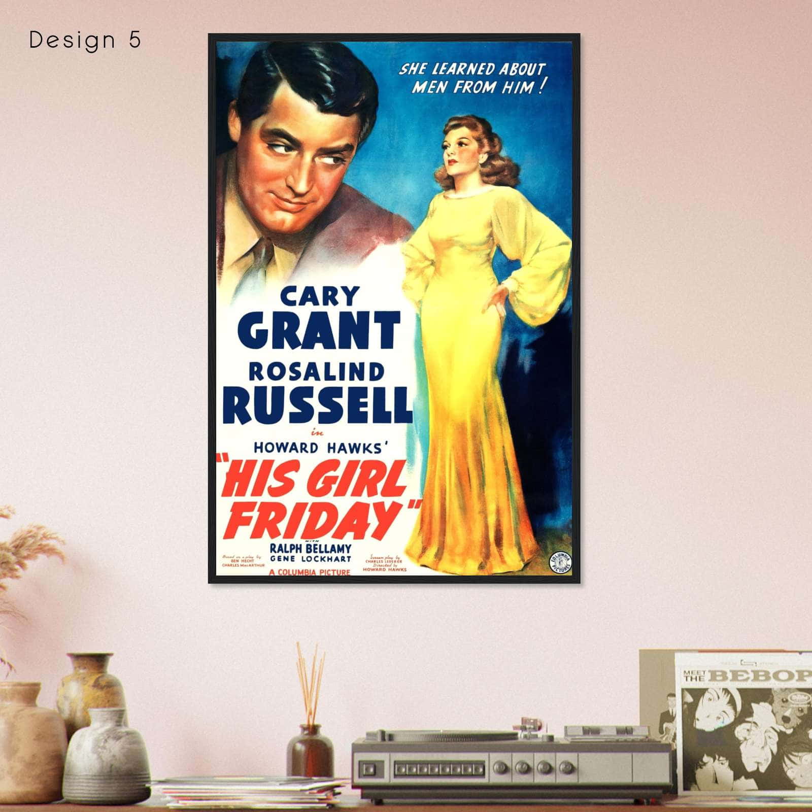His Girl Friday (1940) Movie Poster Print - Citiesbox