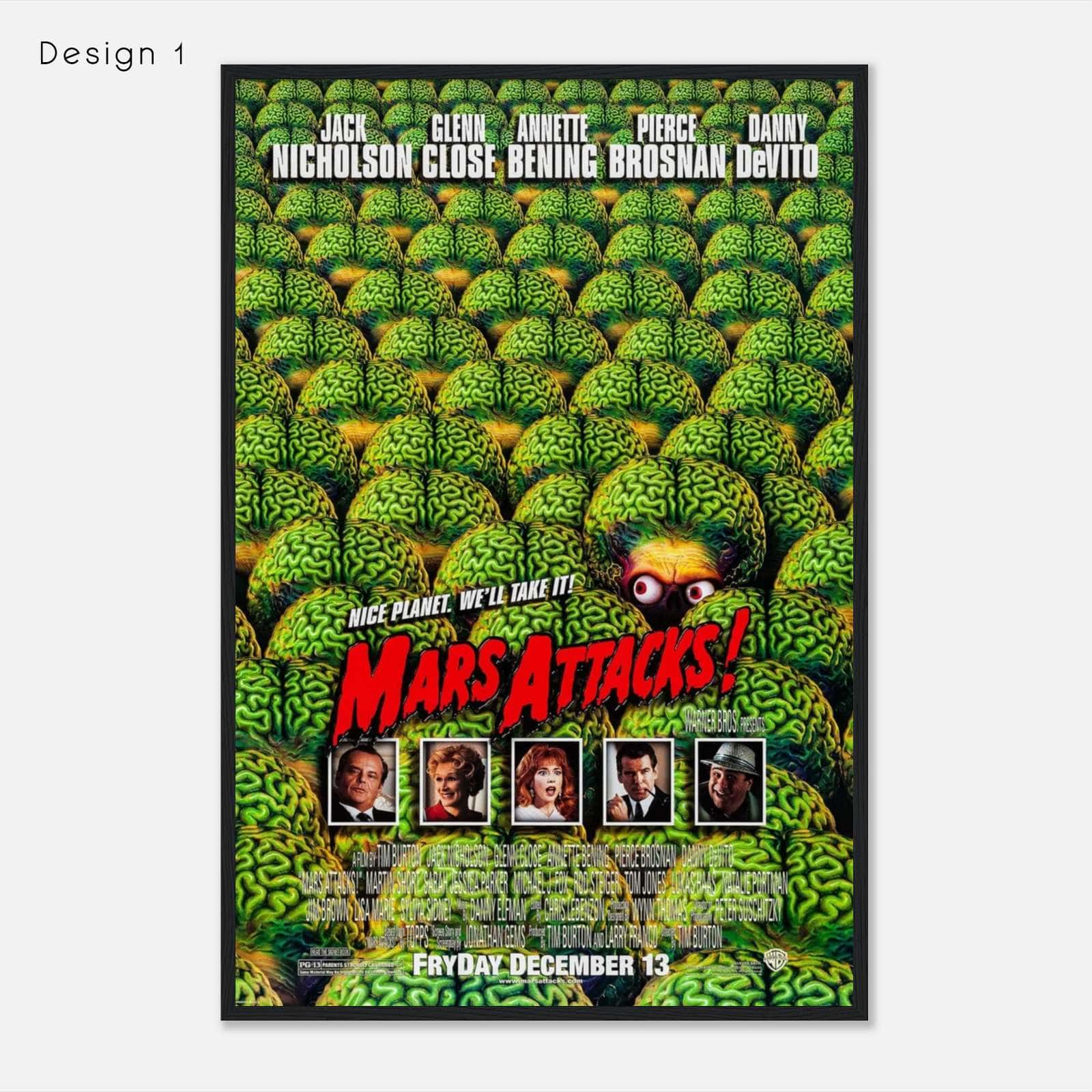 Mars Attacks! (1996) Movie Poster Print - Citiesbox