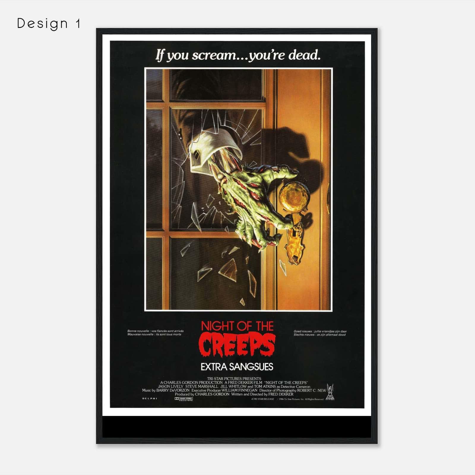 Night of the Creeps (1986) Movie Poster Print - Citiesbox