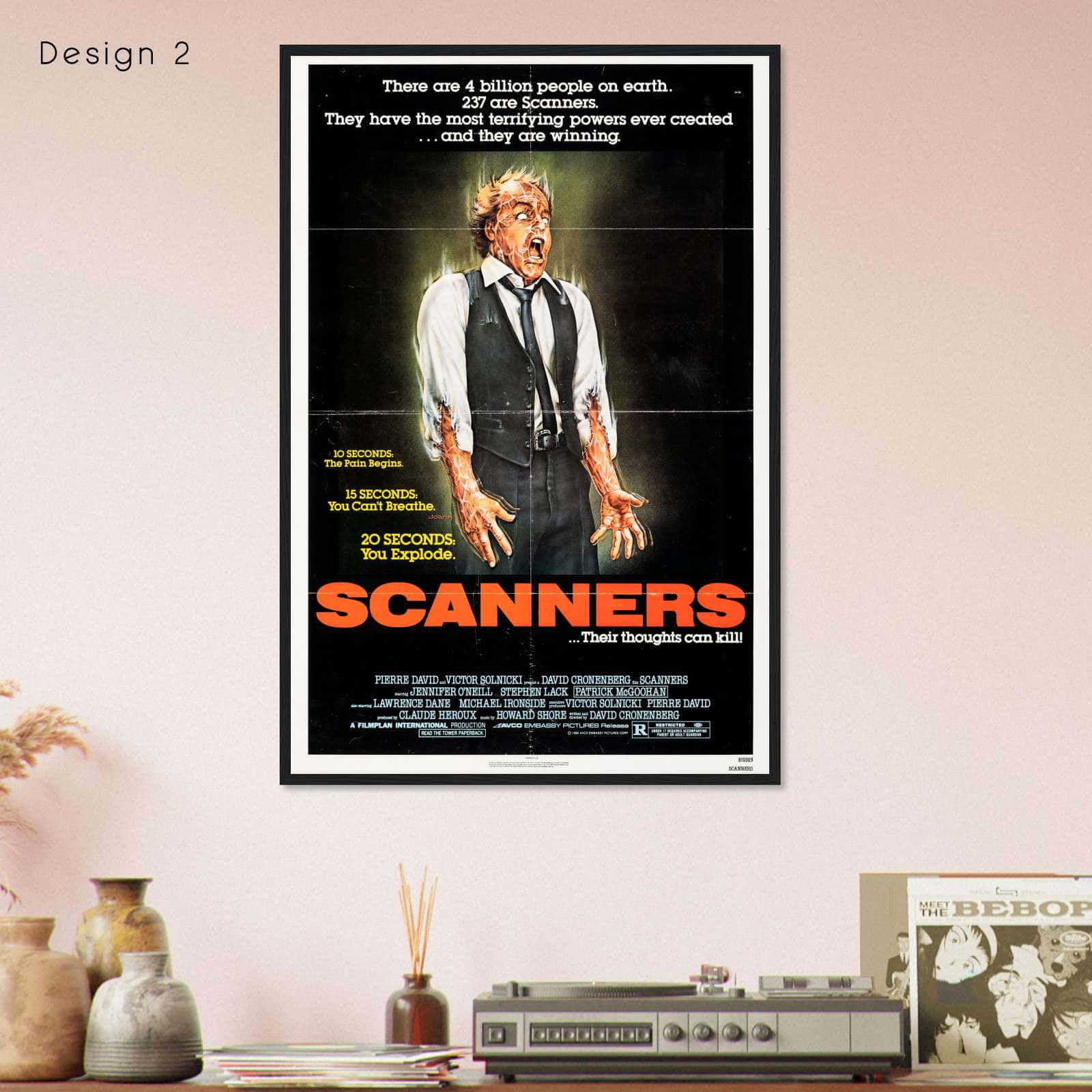 Scanners (1981) Movie Poster Print - Citiesbox