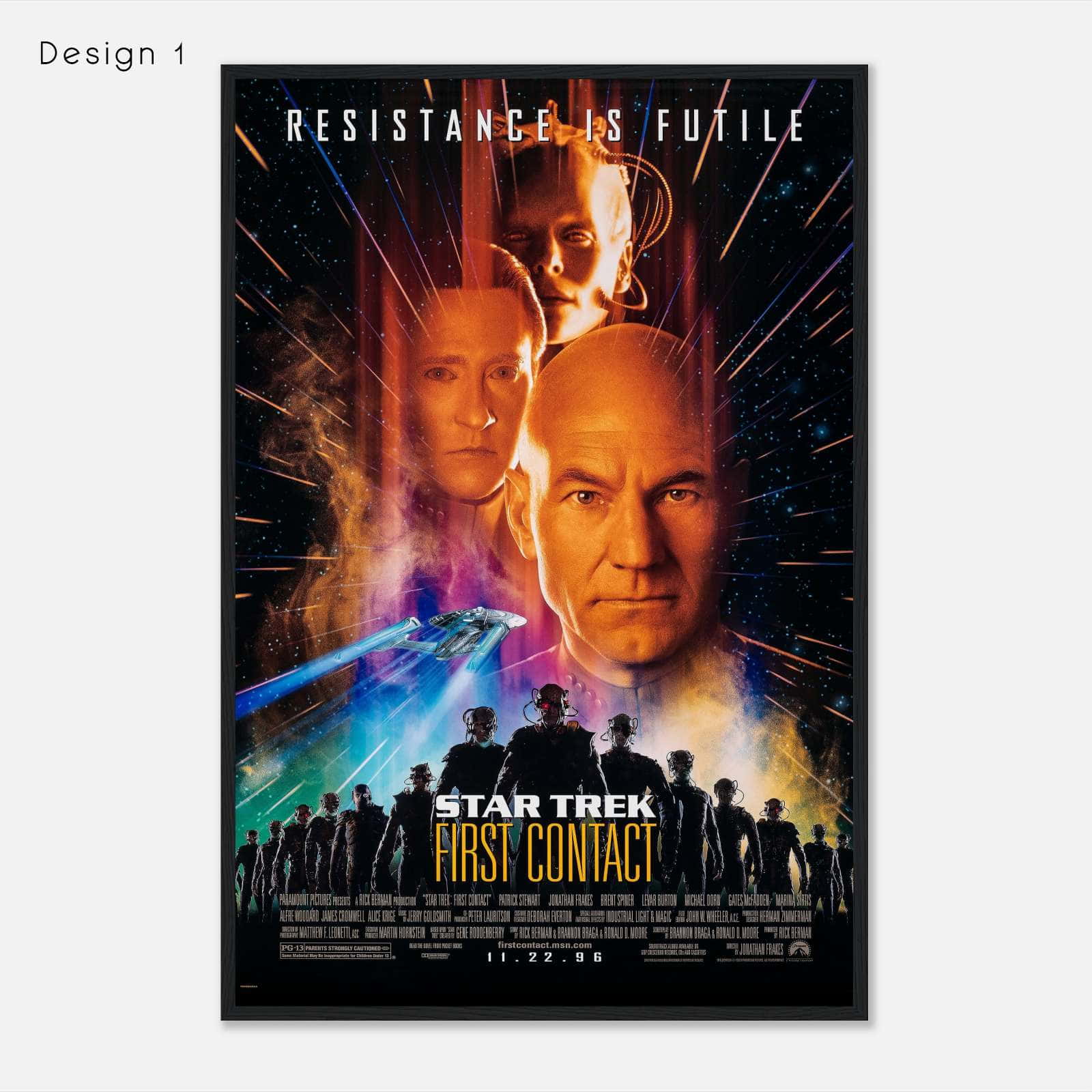 Star Trek: First Contact (1996) Movie Poster Print - Citiesbox