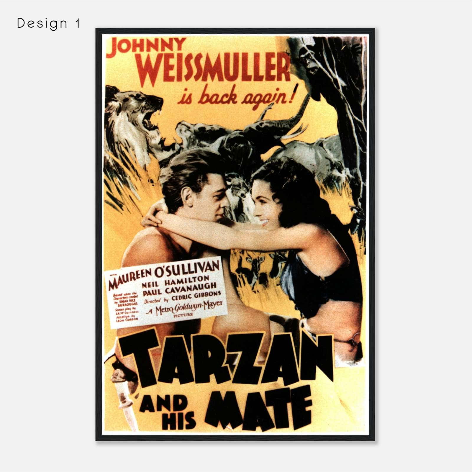 Tarzan and His Mate (1934) Movie Poster Print - Citiesbox