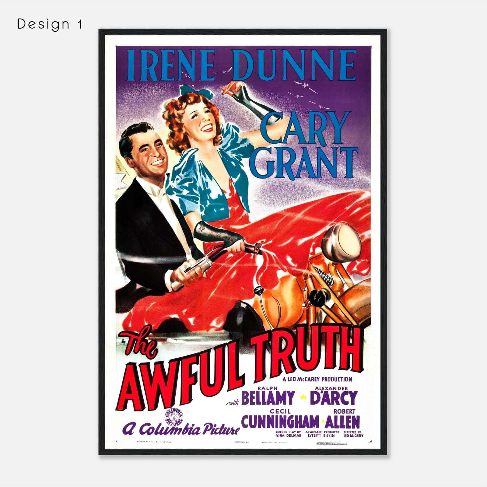 The Awful Truth (1937) Movie Poster Print - Citiesbox The Awful Truth (1937) Movie Poster Print - Citiesbox