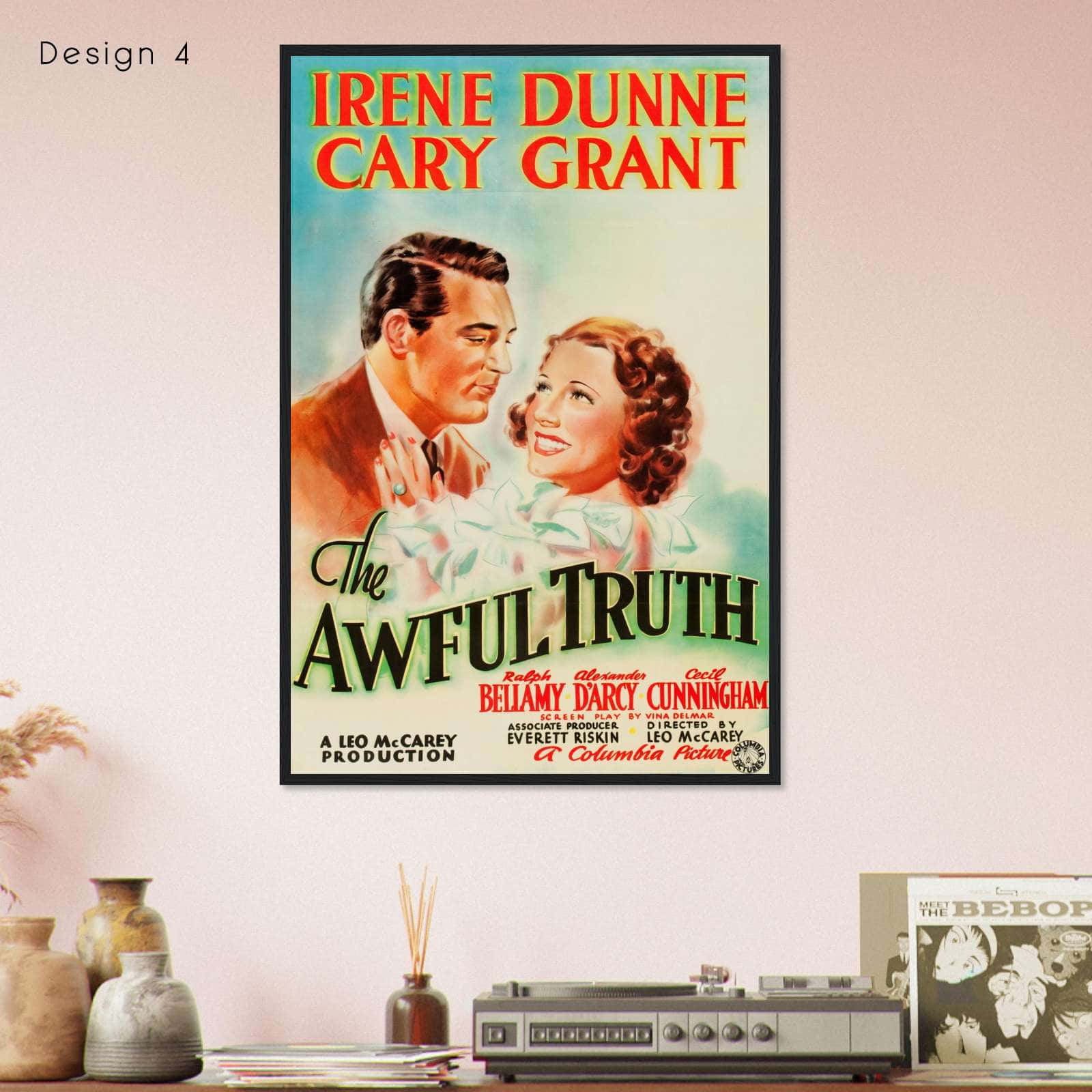 The Awful Truth (1937) Movie Poster Print - Citiesbox The Awful Truth (1937) Movie Poster Print - Citiesbox