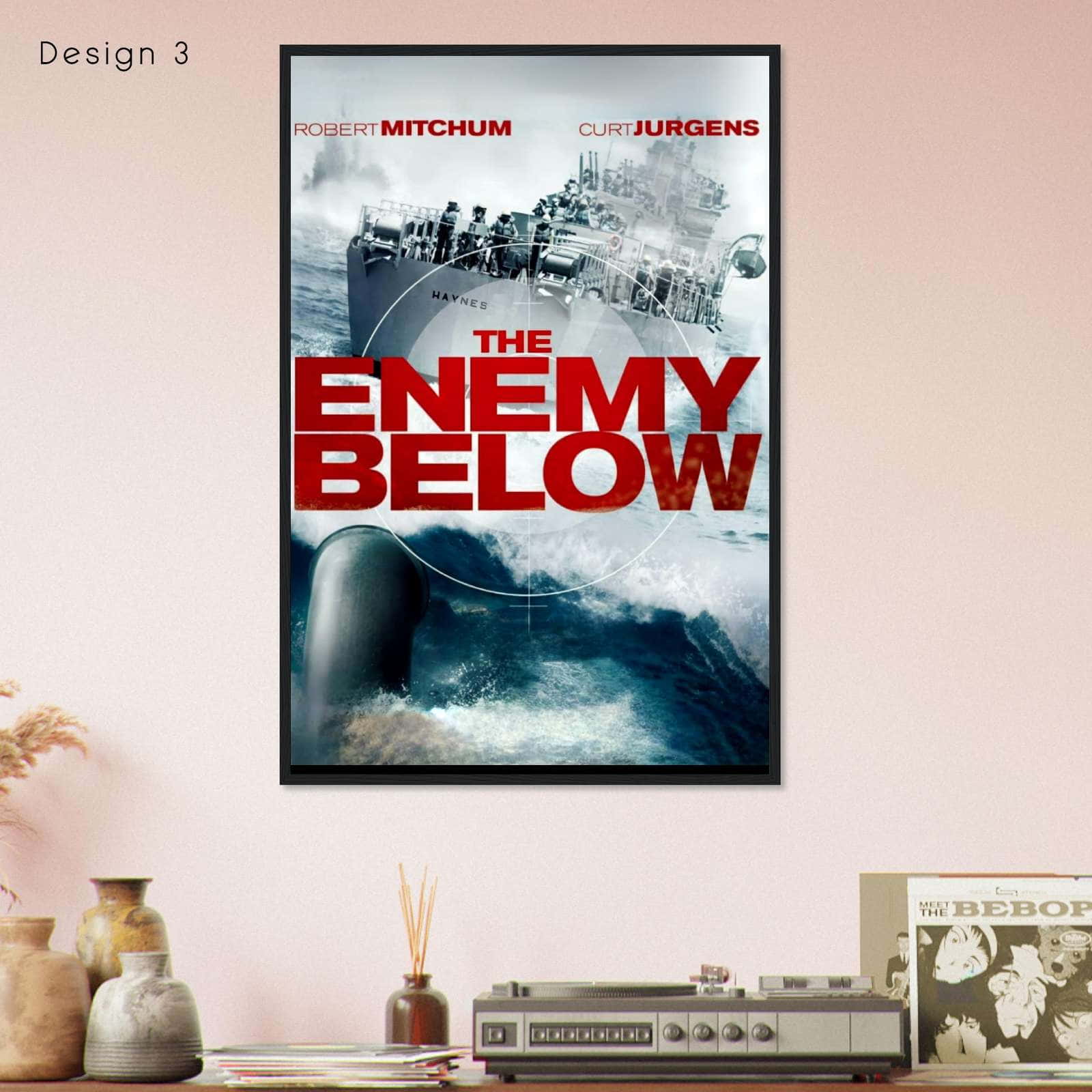 The Enemy Below (1957) Movie Poster Print - Citiesbox