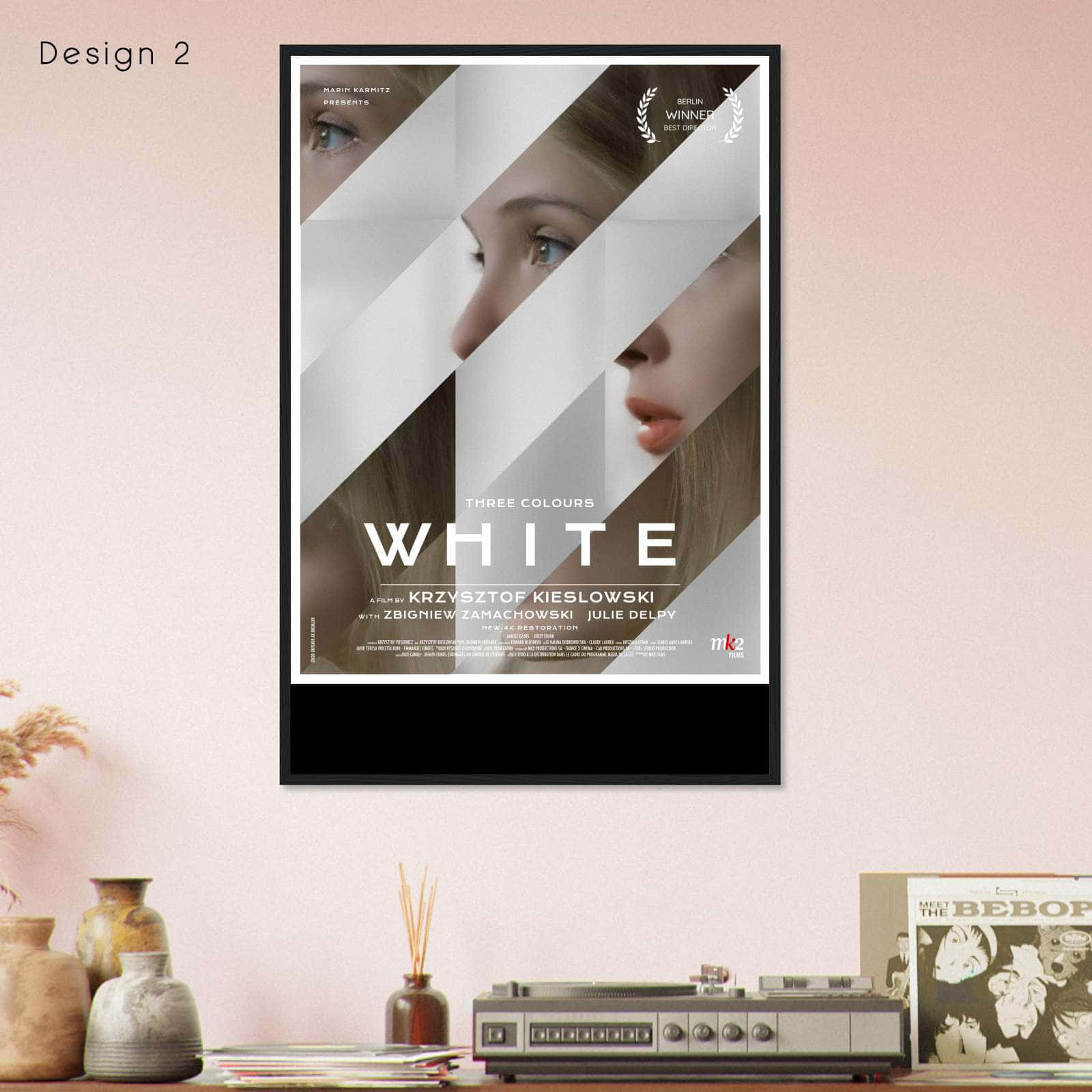 Three Colors: White (1994) Movie Poster Print - Citiesbox Three Colors: White (1994) Movie Poster Print - Citiesbox