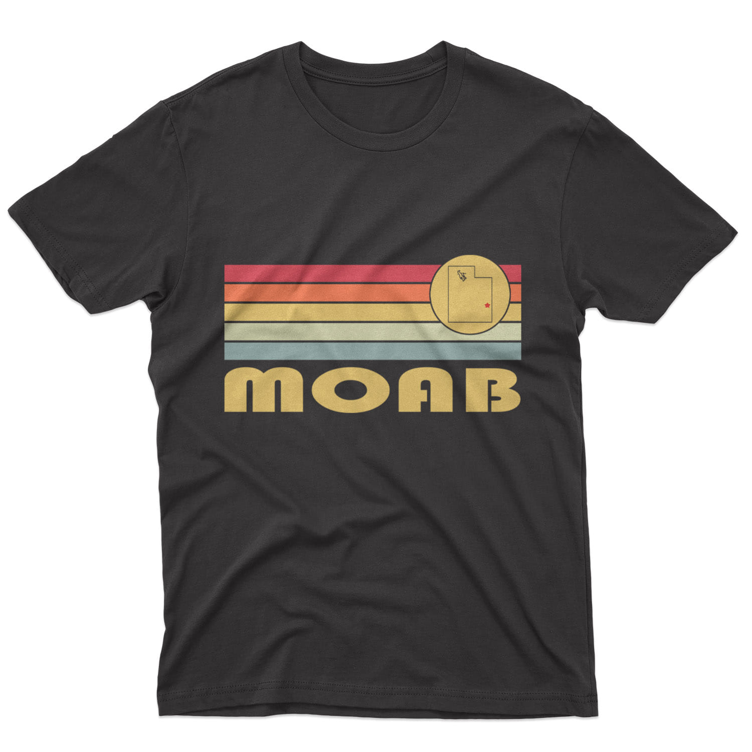 Moab Utah UT Vintage Sunset Shirt, Moab Retro T Shirt - Citiesbox