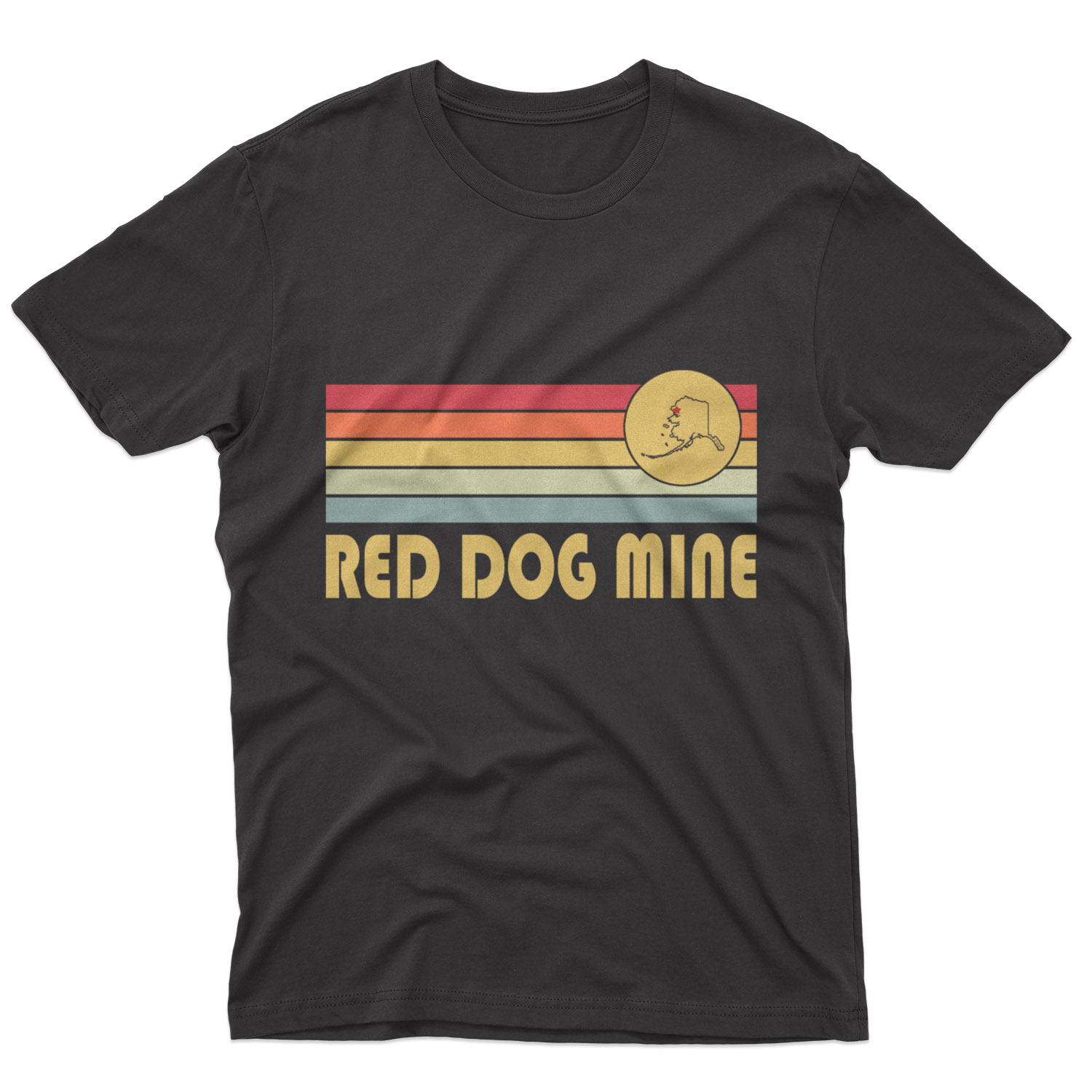 Red Dog Mine Alaska AK Vintage Sunset Shirt, Red Dog Mine Retro T Shirt ...