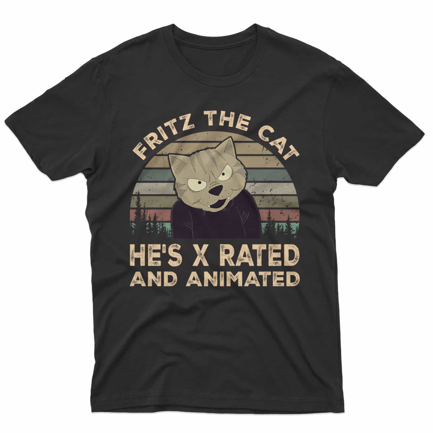 Fritz The Cat He's X Rated And Animated Vintage Movie Shirt D3 - Citiesbox